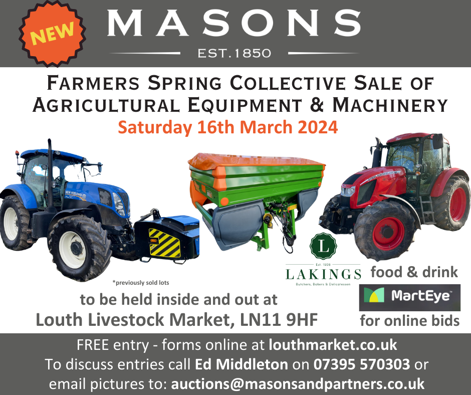 New Farmers Spring Collective Sale of Agricultural Equipment ...