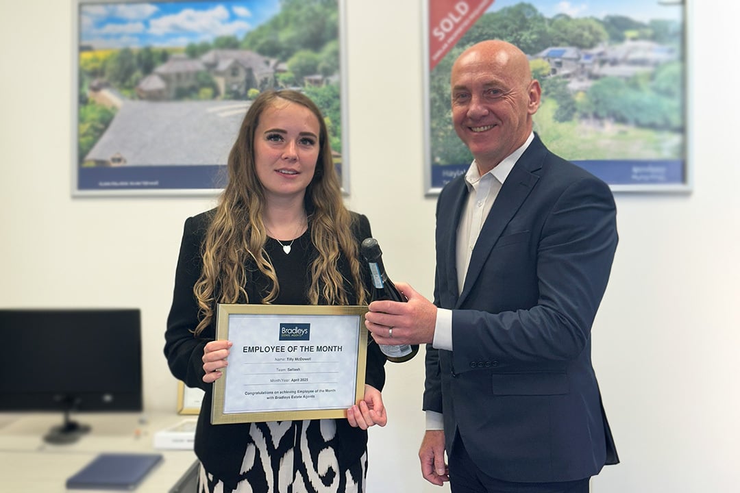 Tilly awarded Employee of The Month for April! | Bradleys Estate Agents | Property for sale in ...